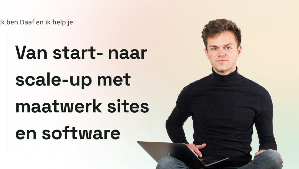 Een full-stack developer die je vooruit helpt met code.